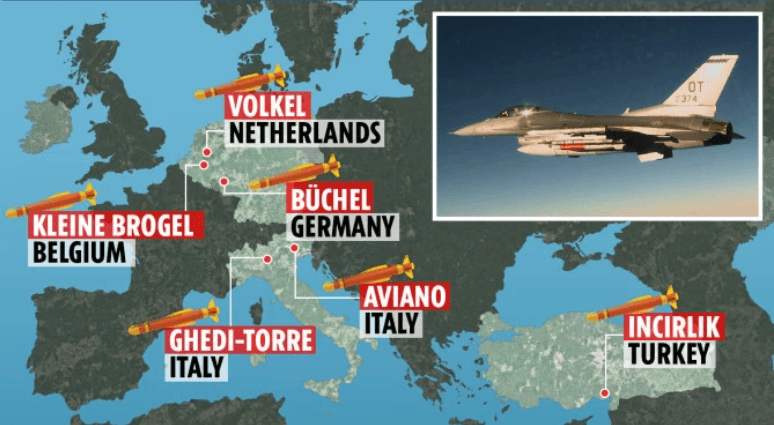 Secret US Nuke Locations In Europe Accidentally Dumped Online By NATO ...